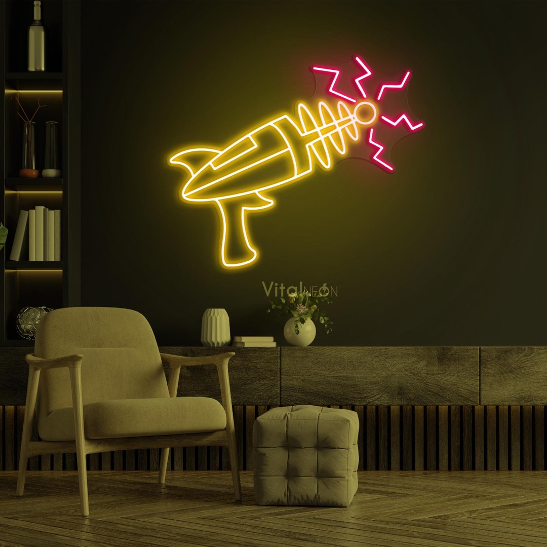 Ray Gun Neon Sign LED Light Gaming Room Decor Bar Party Art Gift - Etsy