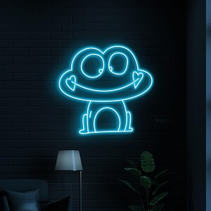 Frog Neon Sign, Frog LED Light, Smiling Frog Wall Decor, Frog Lover ...