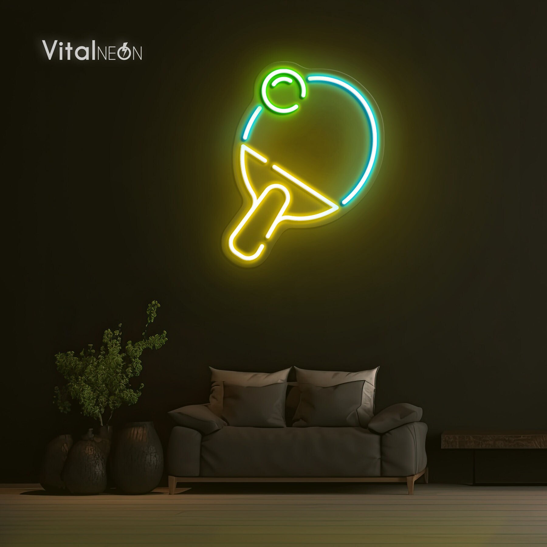 Ping Pong Neon Sign, LED Wall Decor, Sporty Aesthetic, Unique Room ...