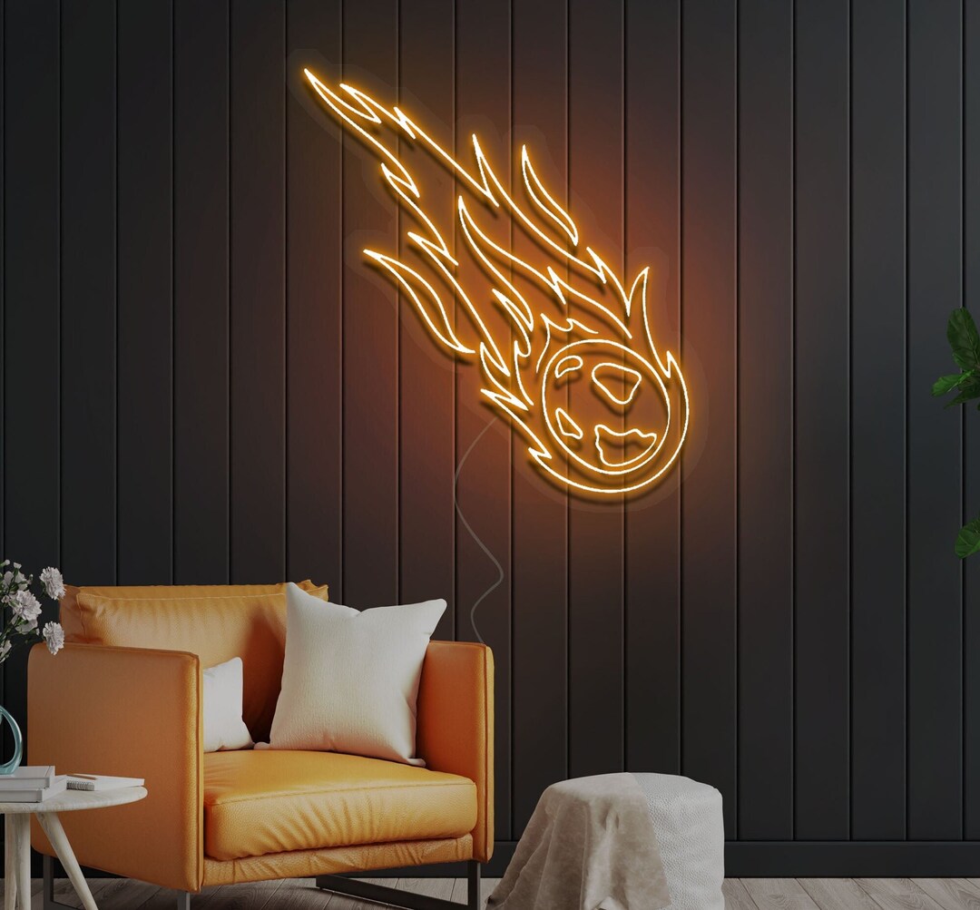 Meteoroid Neon Sign, LED Light for Bedroom Party Wall Decor, Starry ...