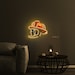 Firefighter Helmet Neon Sign LED Light Fireman Wall Art Department Man ...