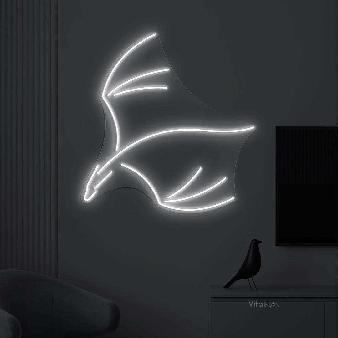 Dragon Neon Sign, Dragon LED Light, Mythical Creature Wall Decor ...