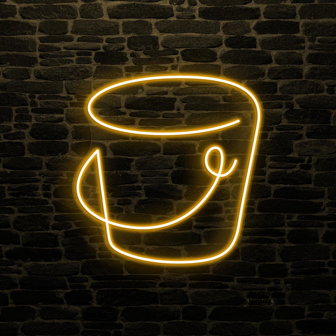 Bucket Neon Sign, Bucket LED Light, Seaside Wall Art, Home Wall Decor ...