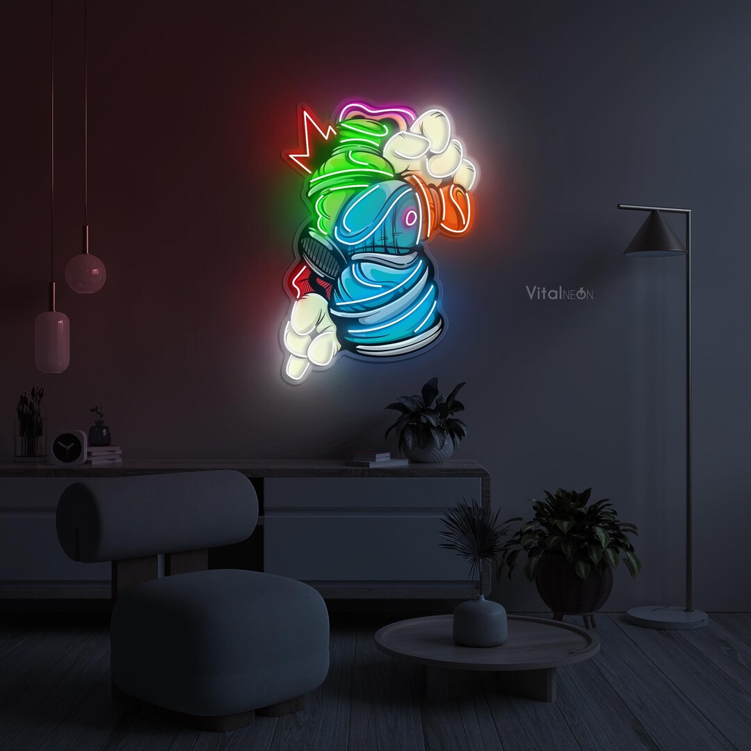 Street Art Neon Sign LED Light Pop Art Custom Home Kids Room Party - Etsy