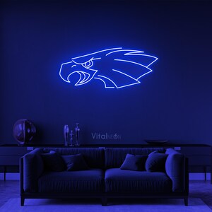 Eagle Head Neon Sign, Eagle Head LED Light, Wild Bird Art, Decor for ...