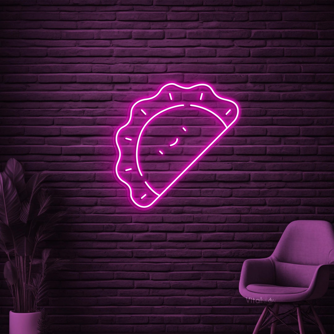 Pierogi Neon Sign, Pierogi LED Light, Dumplings Wall Decor, Vareniks ...