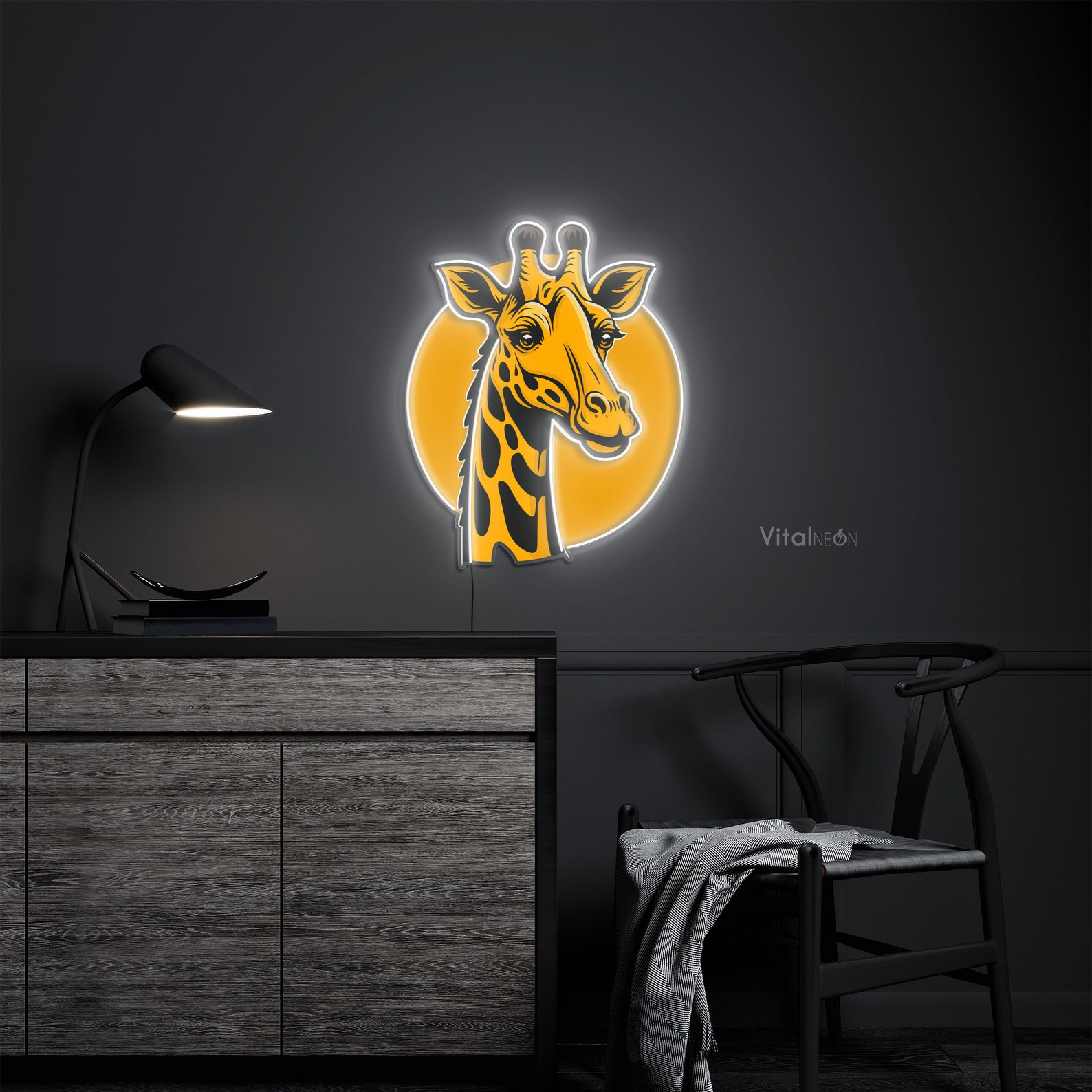 Giraffe Neon Sign, LED Giraffe Light for Kids Room Decor, Giraffe LED ...