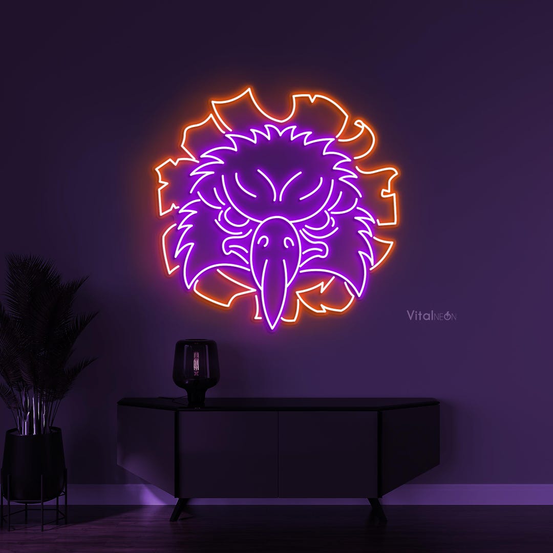 Eagle Head Neon Sign, Fierce Eagle LED Light, Eagle Head Wall Art ...