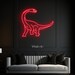 Dinosaur Brachiosaurus Neon Sign Kids Room Game Decor Night Light LED ...