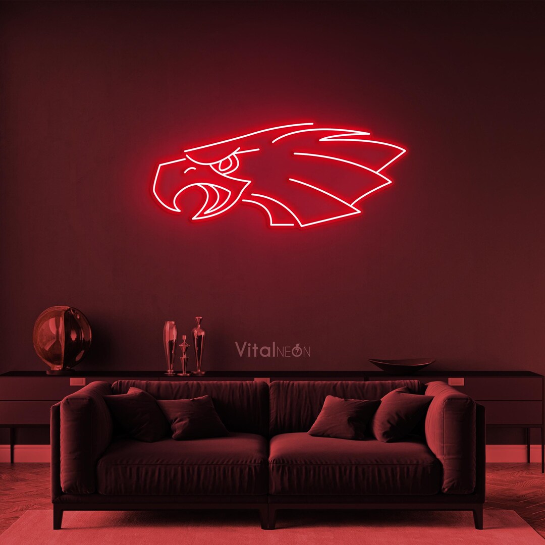 Eagle Head Neon Sign, Eagle Head LED Light, Wild Bird Art, Decor for ...