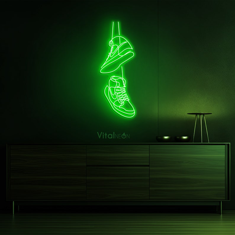 Sneakers Shoe Neon Sign, Shoes LED Neon Light for Home, Sports Shoe ...