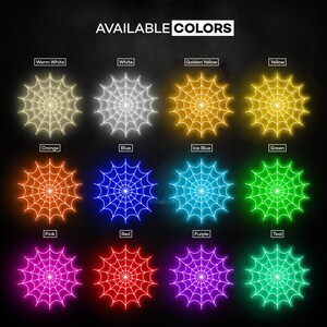 Spider Web Neon Sign, Spider Web LED Light, Spider Web Wall Art, Web ...