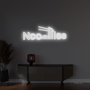 Noodles Neon Sign, Noodles LED Light, Noodles Logo Wall Decor, Kitchen ...