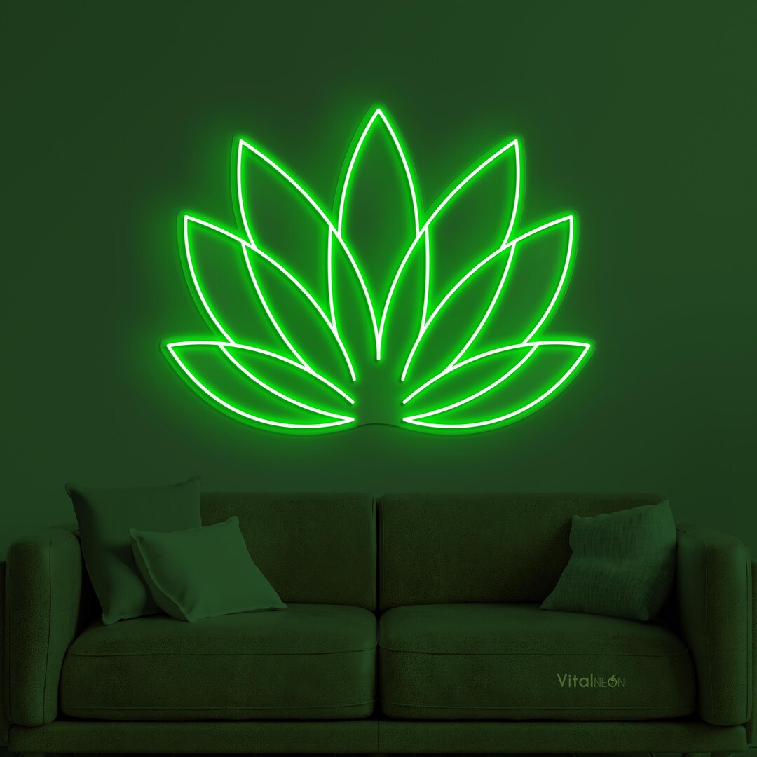 Lotus Flower Neon Sign, Lotus Flower LED Light, Wedding Wall Decor ...