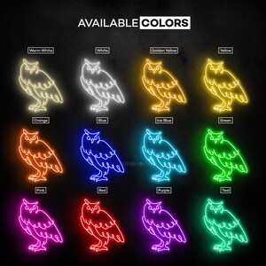 Owl Neon Sign, LED Wall Decor, Custom Bird Light, Game Room Decor - Etsy