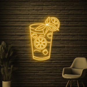 Mojito Neon Sign, Mojito LED Light, Cocktail Wall Decor, Bar Pub Wall ...