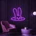 Rabbit Neon Sign, Bunny LED Wall Decor, Kids Room Light Gift - Etsy