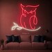 Owl Neon Sign, LED Wall Art, Game Room Decor - Etsy