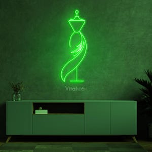 Elegant Mannequin Neon Sign, Elegant Mannequin LED Light, Mannequin ...