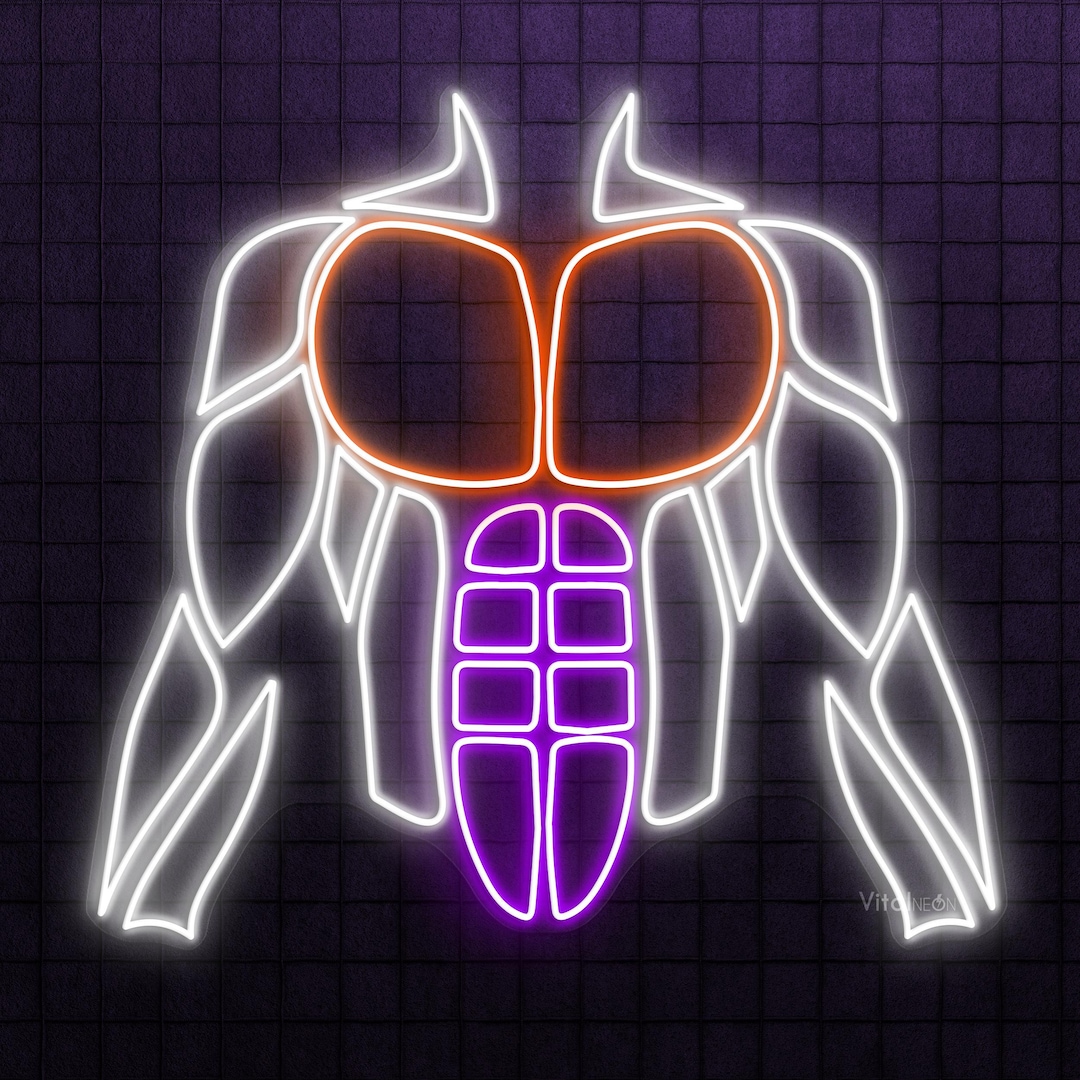 Muscle Anatomy Neon Sign, Muscle Anatomy LED Light, Body Wall Decor ...