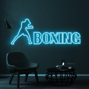 Boxing LED Neon Sign Wall Art for Boxer Gym Club Game Room Bar Decor - Etsy