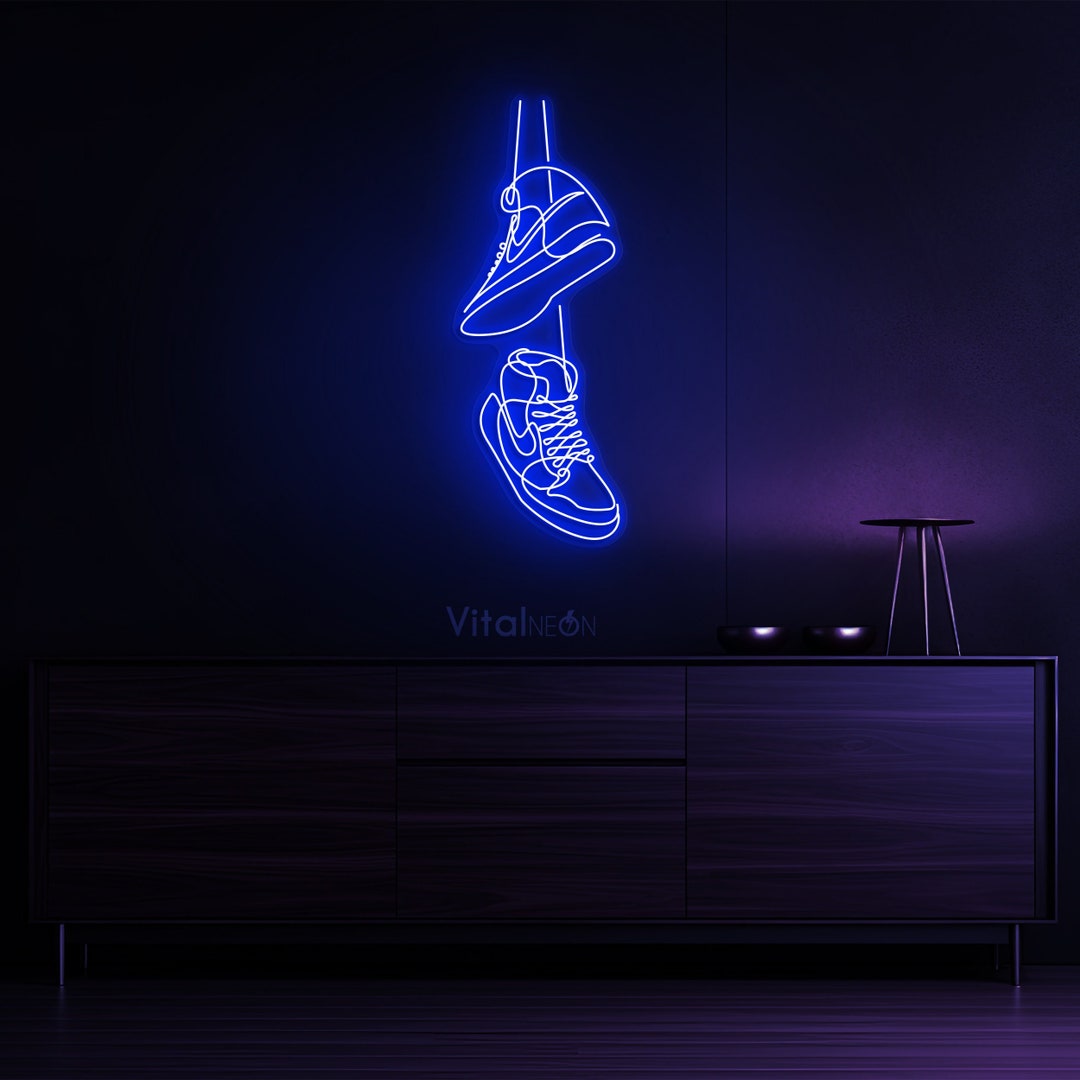 Sneakers Shoe Neon Sign, Shoes LED Neon Light for Home, Sports Shoe ...