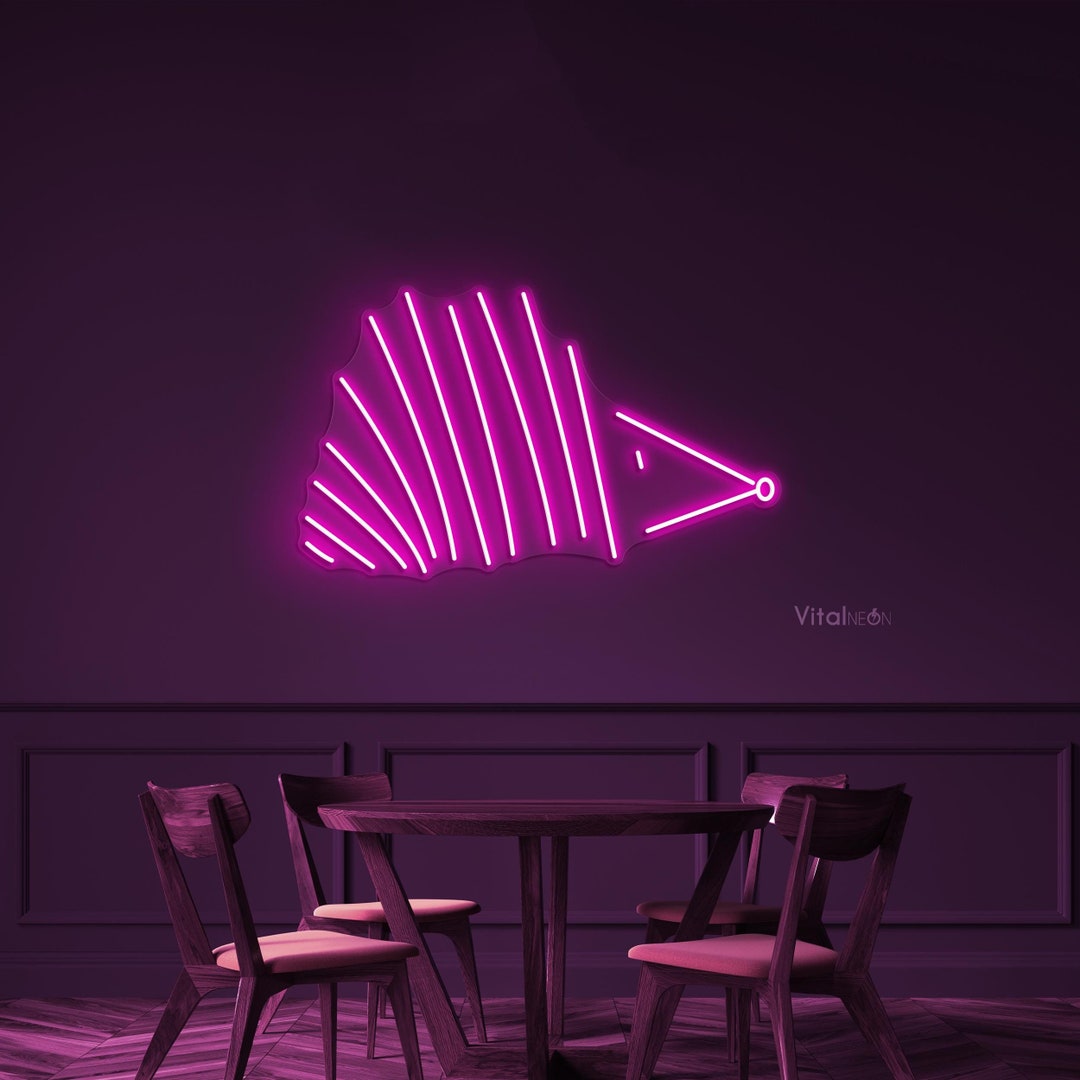 Hedgehog Neon Sign, Hedgehog LED Light, Hedgehog Wall Decor, Hedgehog ...