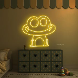 Smiling Frog Neon Sign, Kids Room Wall Decor, Animal Shop Decor - Etsy