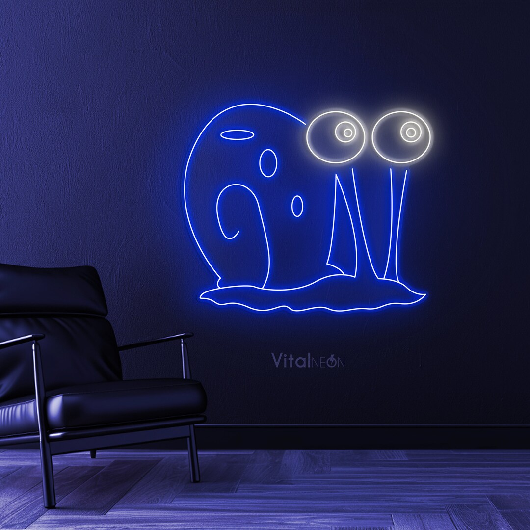 Snail Neon Sign, Snail Neon Light, Cute Snail Wall Art, Nursery Decor ...