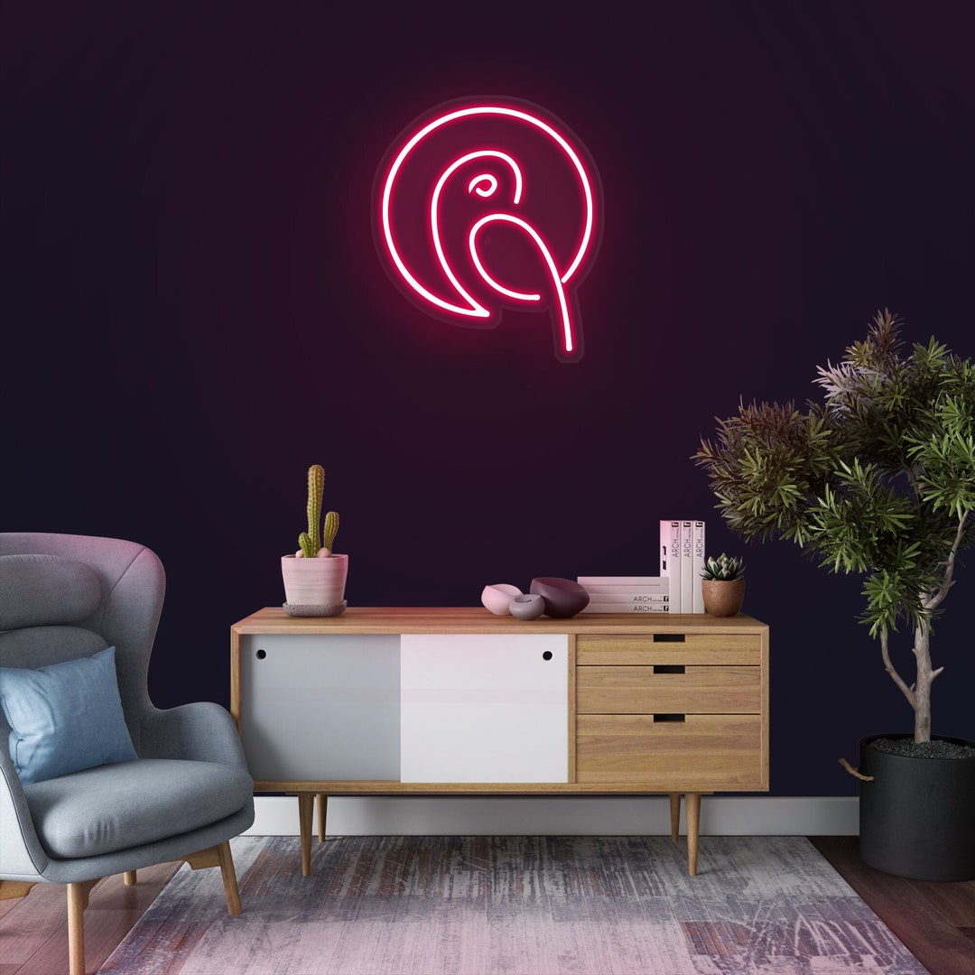 Parrot LED Neon Sign, Parrot Room Decor & Night Light, Gift for Parrot ...