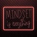 Mindset is Everything Neon Sign, USB 3D Engraved LED Office Decor - Etsy