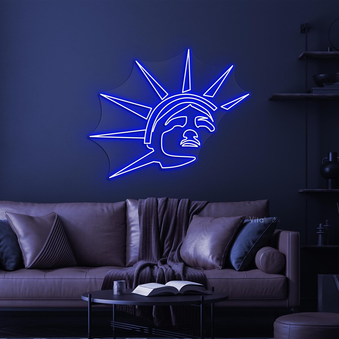 Statue of Liberty Neon Sign, Statue of Liberty LED Light, American Icon ...