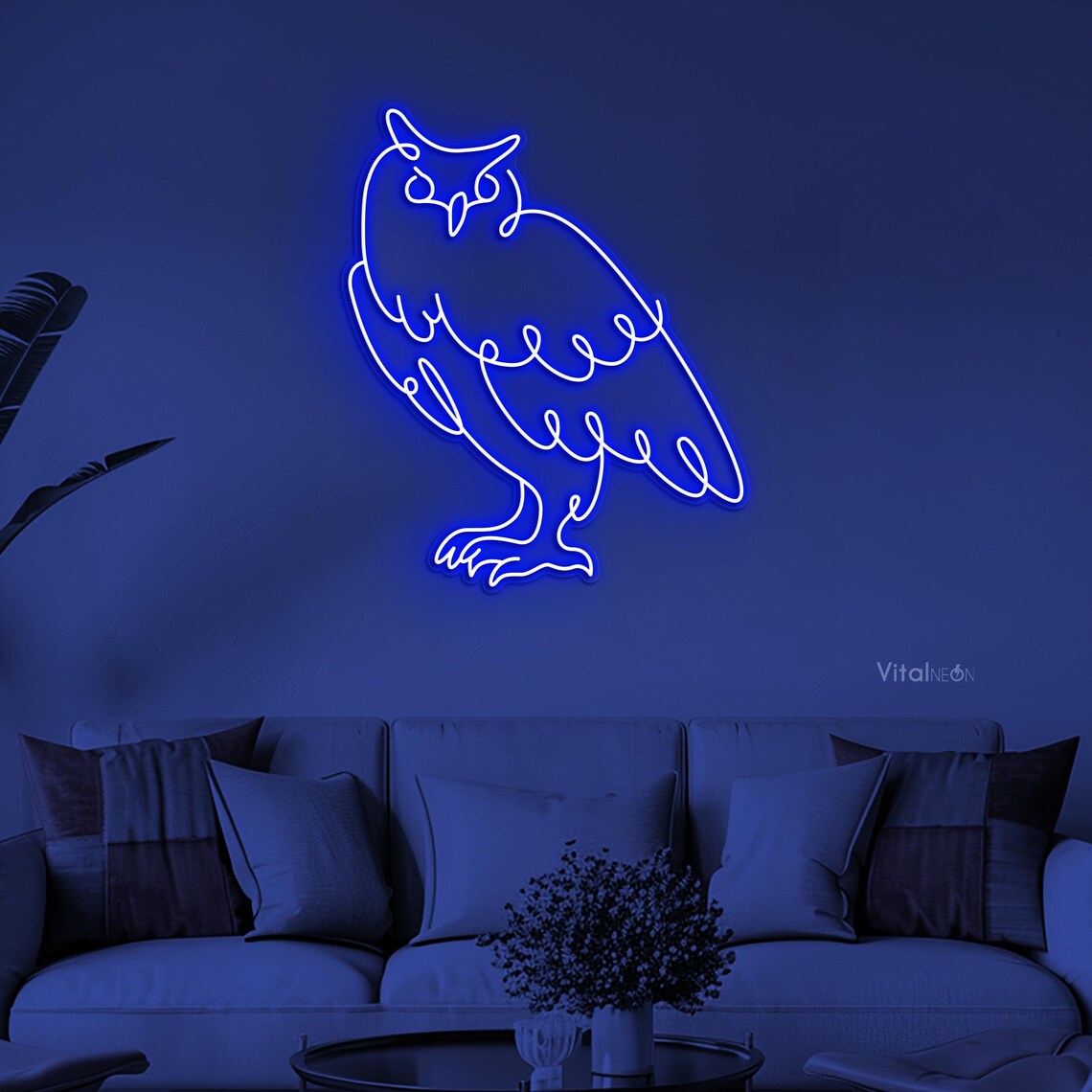 Owl Neon Sign, LED Wall Decor, Custom Bird Light, Game Room Decor - Etsy