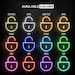 Lock Neon Sign Unlocked LED Light Security Wall Art Home Decor Cafe Bar ...