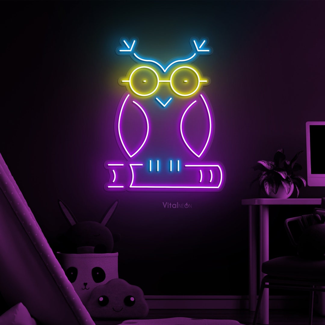 Owl Neon Sign, Owl LED Neon Light, Owl Bird Neon Light, Owl Room Decor ...