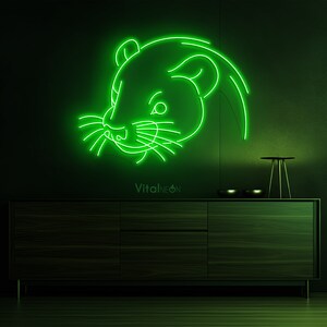 Otter LED Neon Sign Wall Art for Bedroom Kids Room Living Room Home ...
