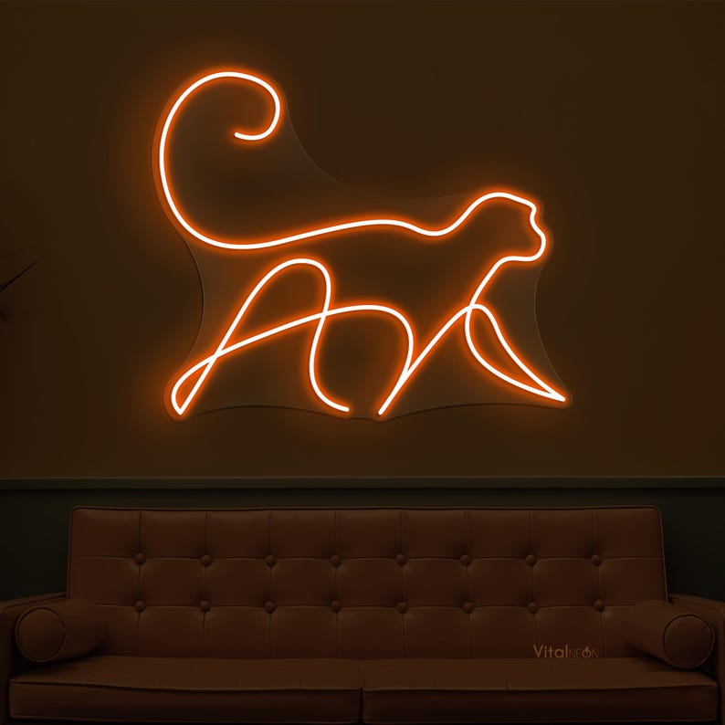 Monkey LED Neon Sign, Kids Room Decor, Animal Shop Light - Etsy