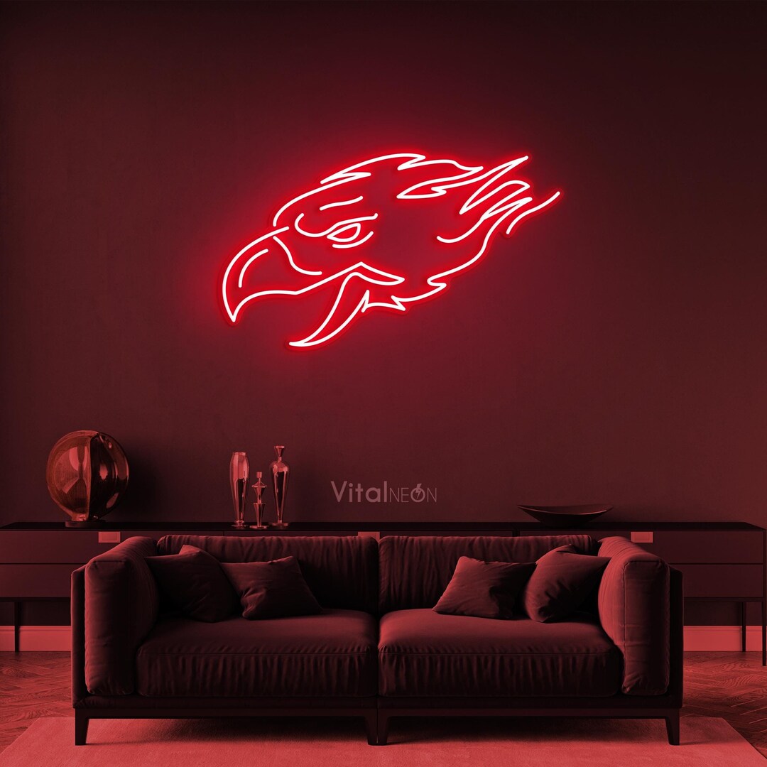Eagle Neon Sign, Eagle LED Light, Eagle Head LED Neon Art, Home Wall ...