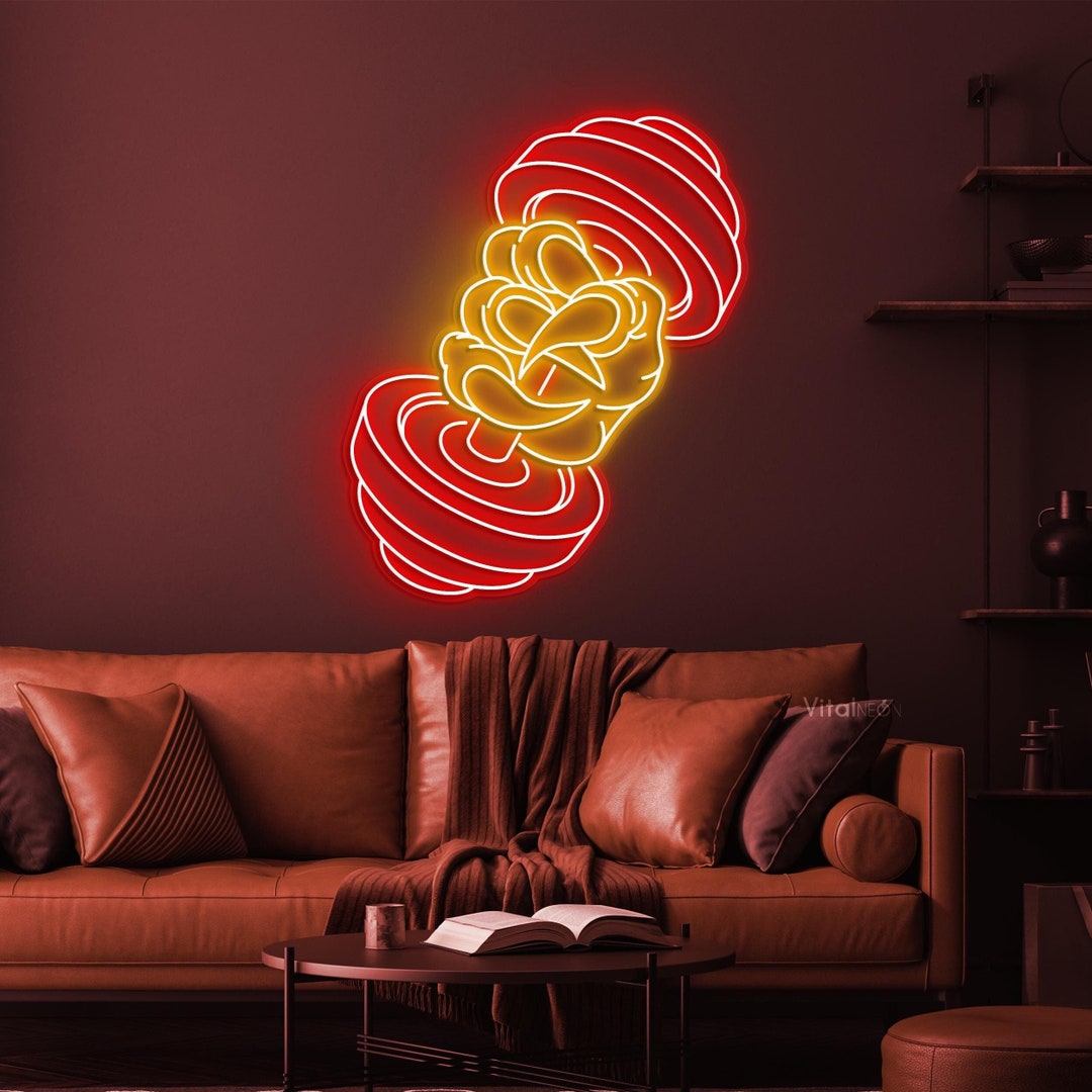 Claw Holding Dumbbell Neon Sign – Eagle Claw Gym Wall Art for Fitness ...