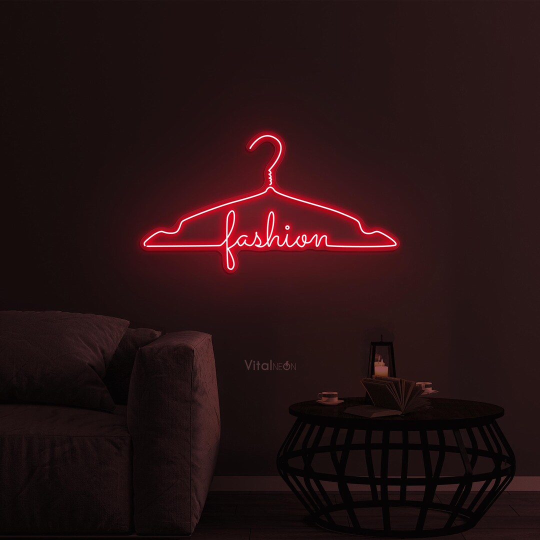 Fashion Neon Sign, Hanger LED Light, Fashion LED Neon Art, Home Wall ...