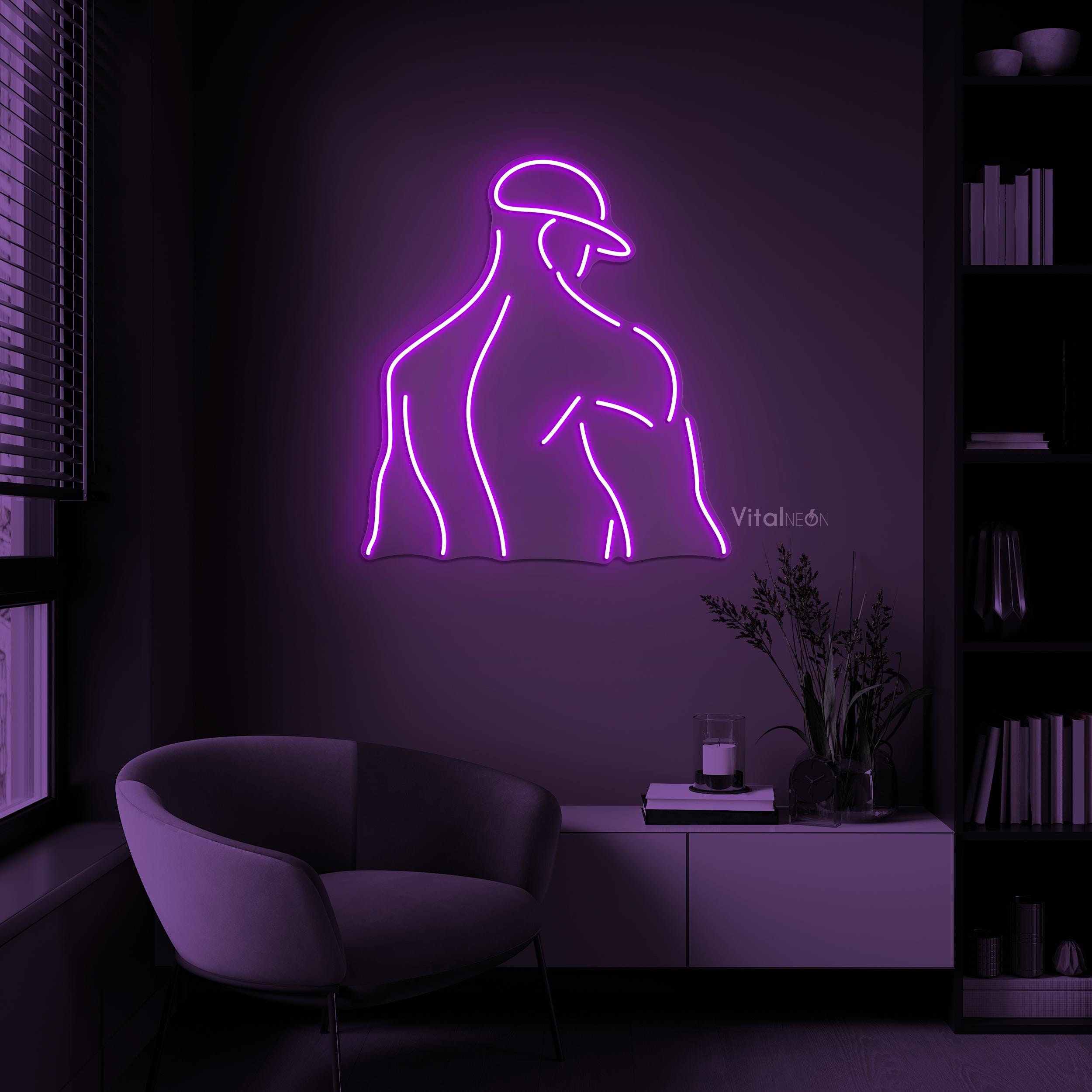 Muscular Man Neon Sign, Gym Wall Decor LED Light - Etsy