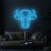 Bull Head Neon Sign, LED Wall Art, Game Room Decor - Etsy
