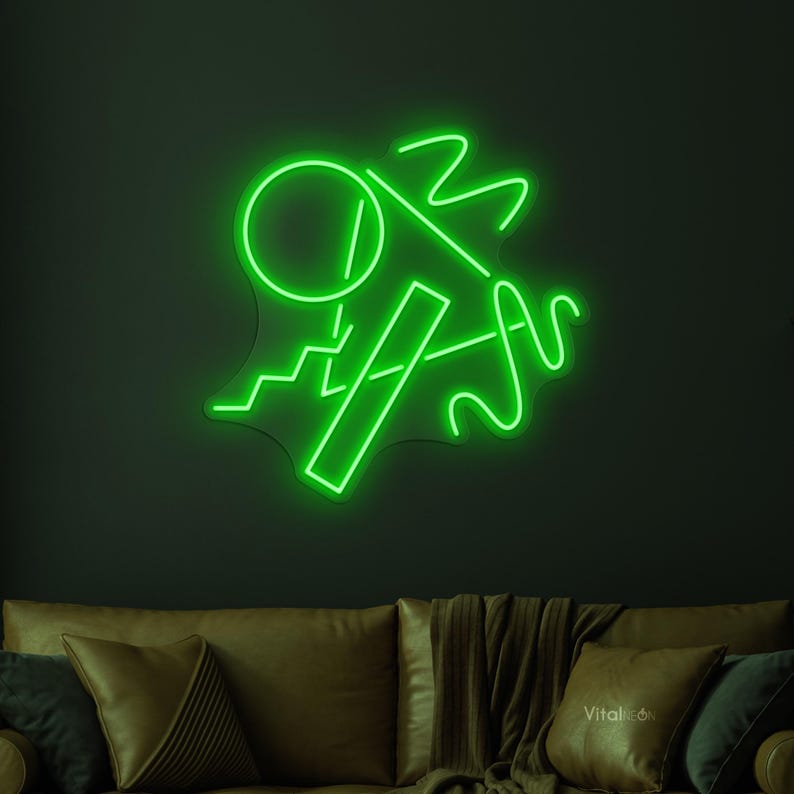 Memphis Design Neon Sign, Memphis Design LED Light, 80s Geometric Wall ...