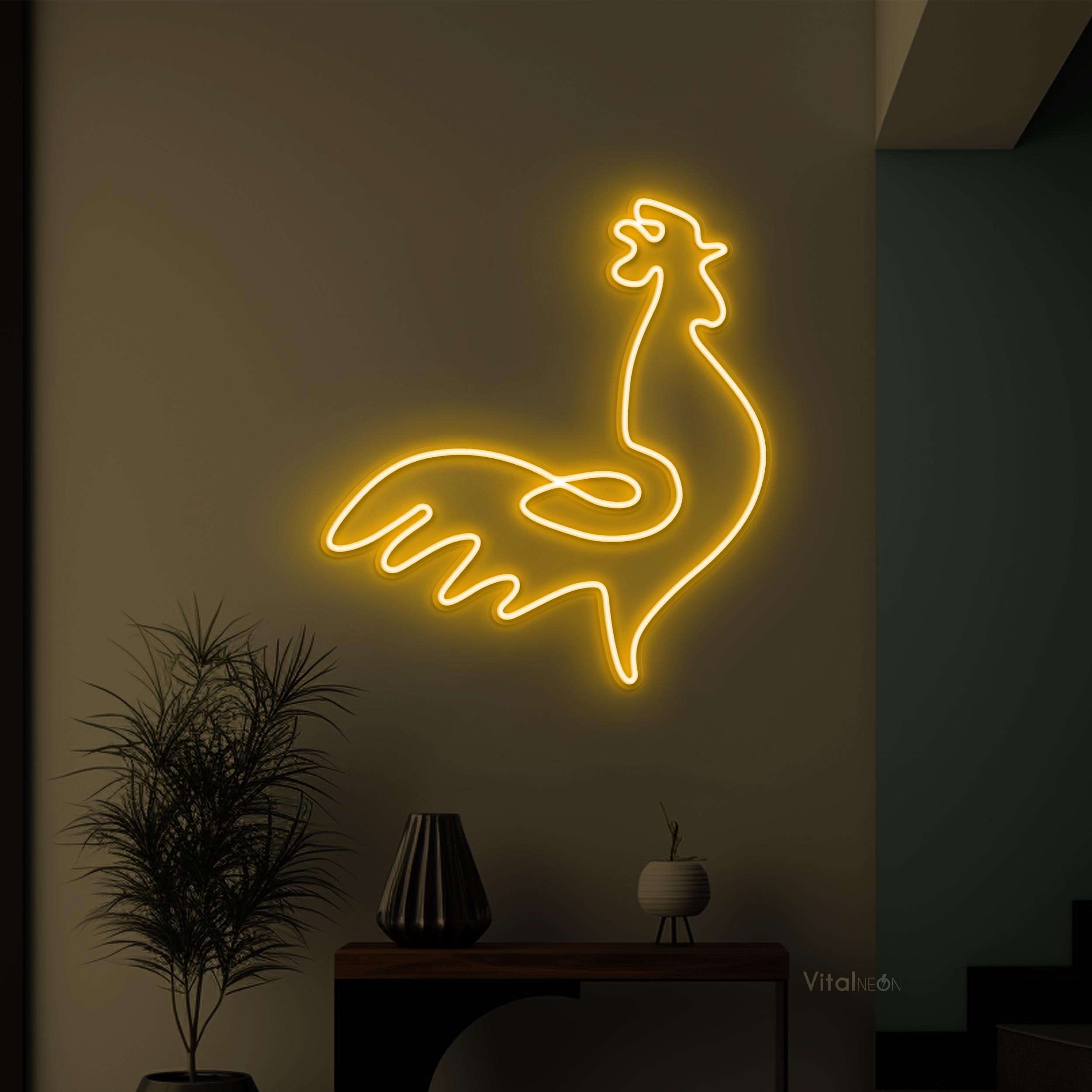 Rooster Neon Sign, Rooster Led Light, Nursery Room Neon Light ...