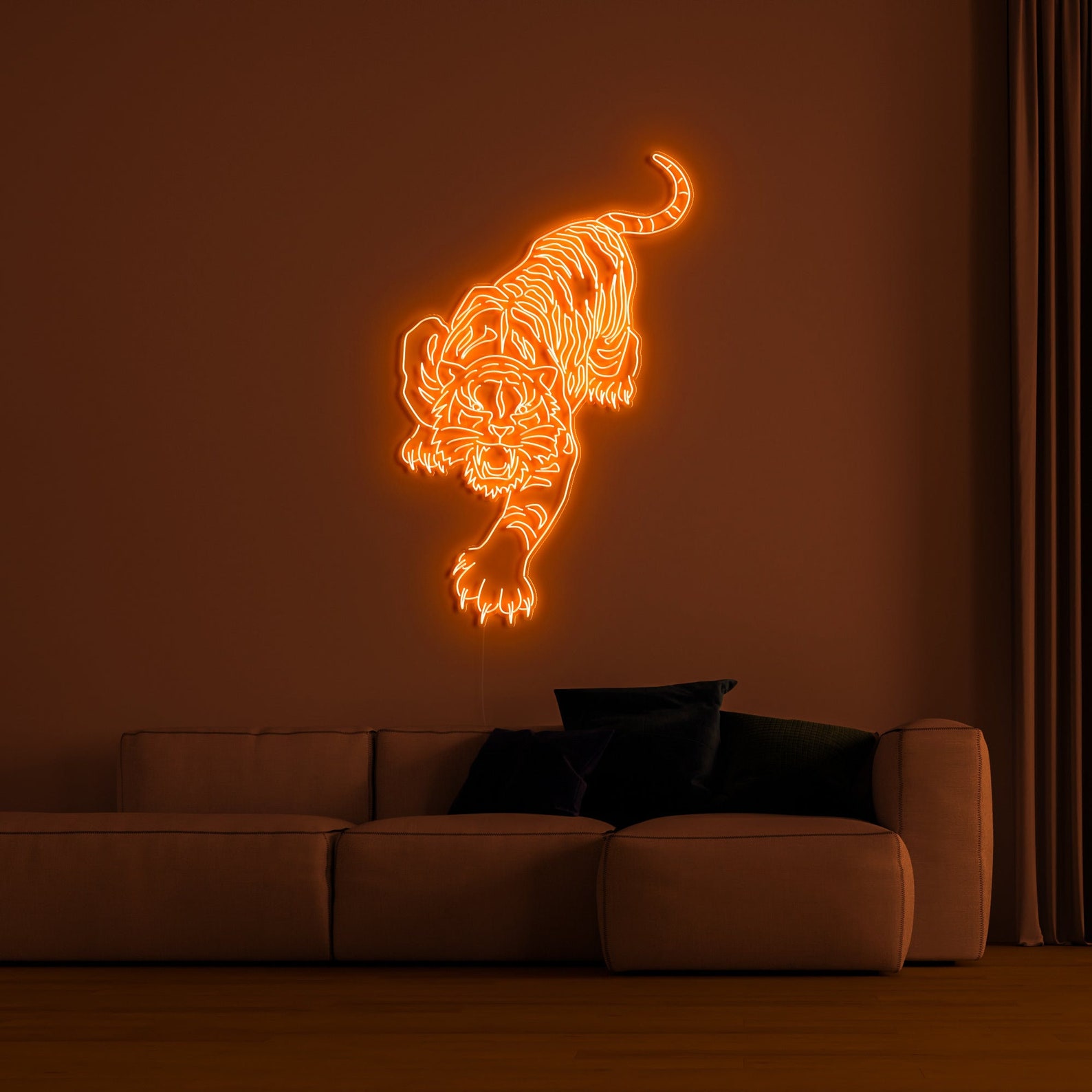 Tiger Led Neon Sign, Wall Décor Living Room, Neon Light Sign, Neon Sign ...