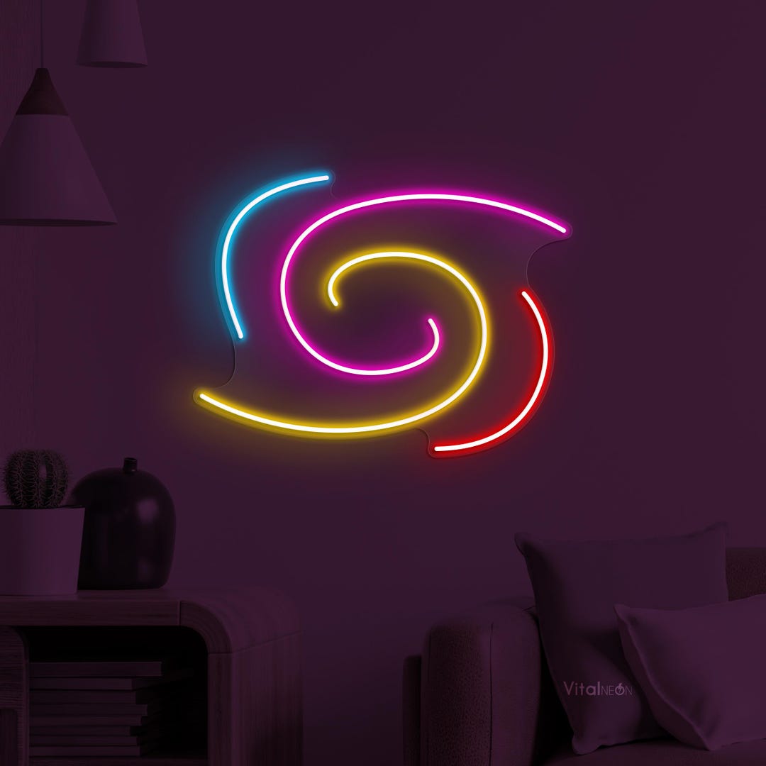 Swirl Hole Neon Sign, Hole Led Light, Home Wall Decor, Cafe, Bar and ...