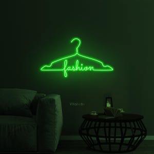 Fashion Neon Sign, Hanger LED Light, Fashion LED Neon Art, Home Wall ...