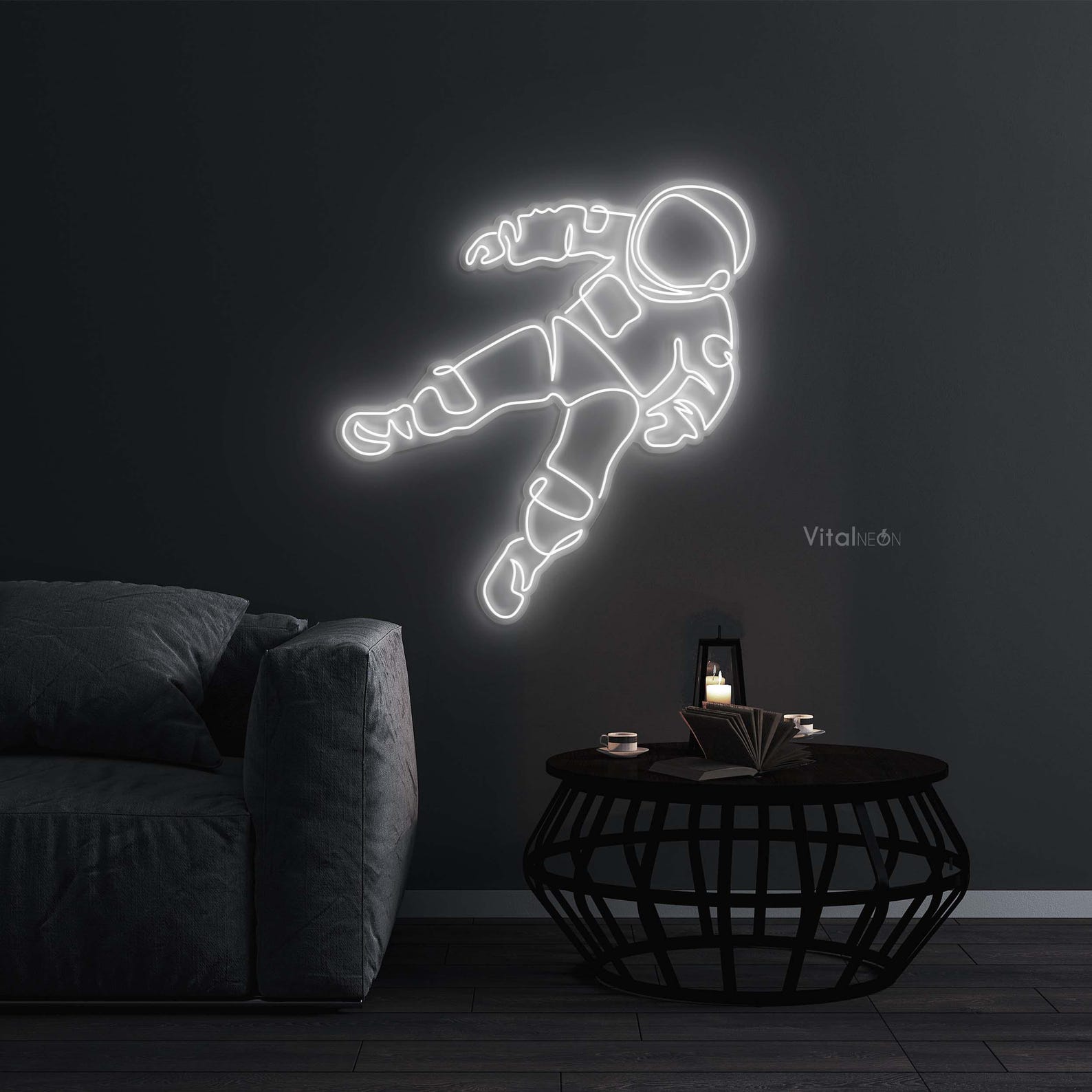 Astronaut LED Neon Sign, Space Wall Art, Kids Room Decor - Etsy