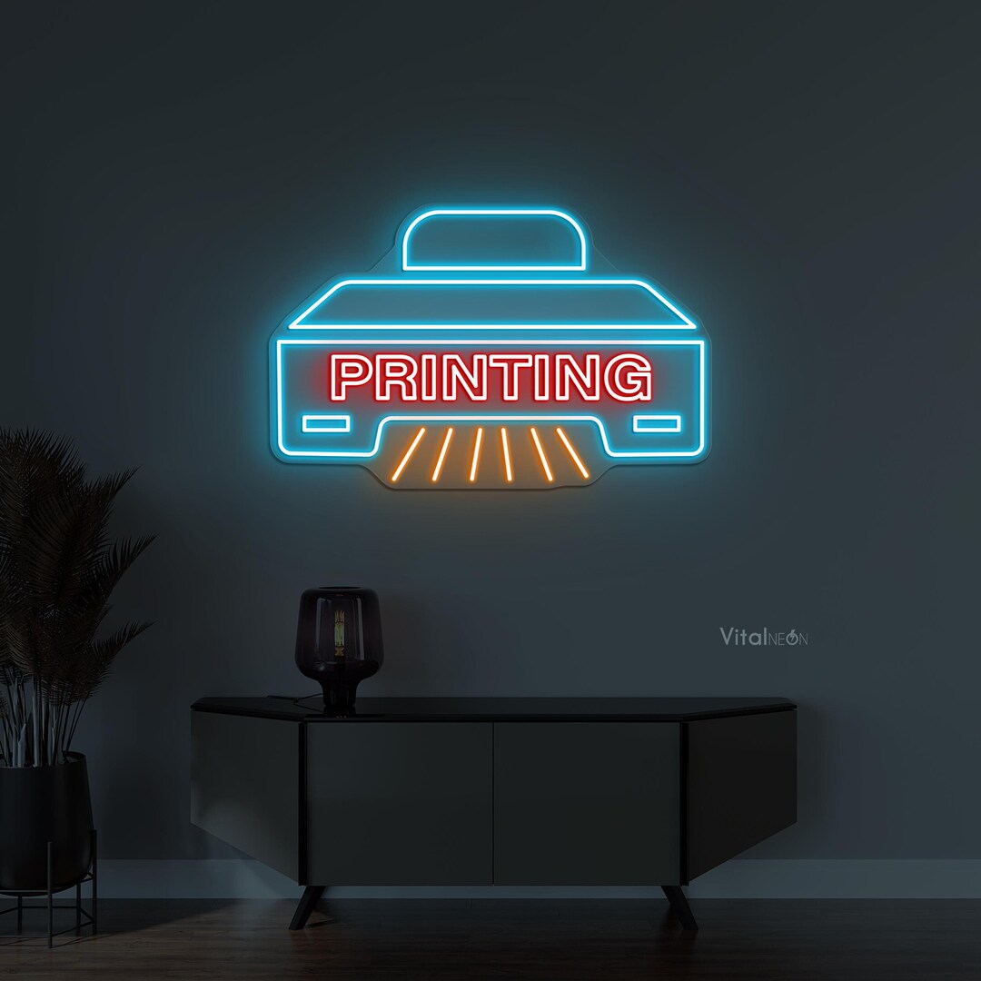 Printing Neon Sign, Printing LED Light, Printer Wall Decor, Photostat ...