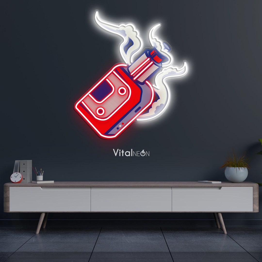 Vape LED Neon Light, Led Vape Neon Sign for Smoke Shops, Vape Wall Art ...